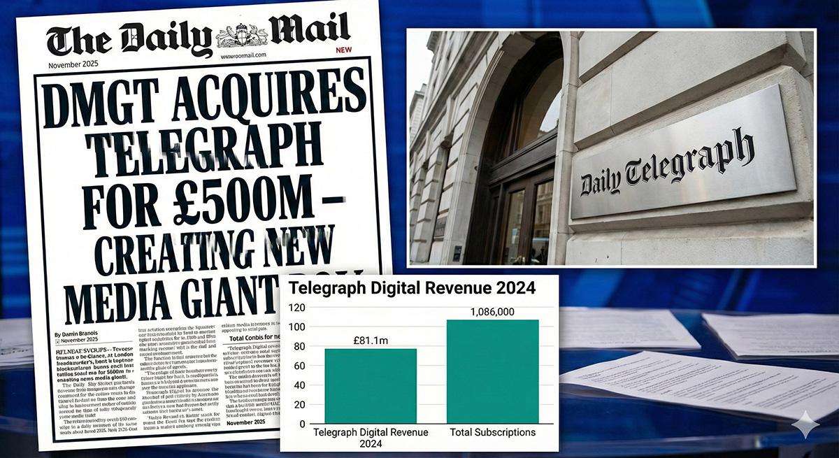 Daily Mail owner signs £500 million deal to buy The Telegraph